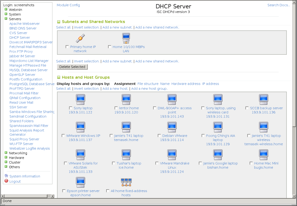 Open DHCP Server - accessinstruction